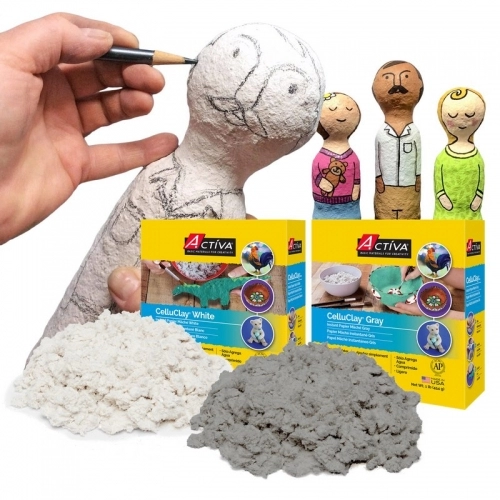 ACTIVA® CelluClay Instant Papier Mâché, 1 lb (454 g)