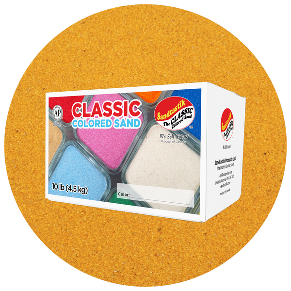 Classic Colored Sand - Gold - 10 lb (4.5 kg) Box