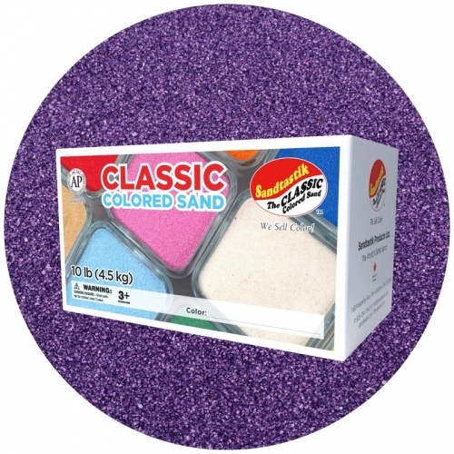 Classic Colored Sand - Purple - 10 lb (4.5 kg) Box *SHIPPING INCLUDED*