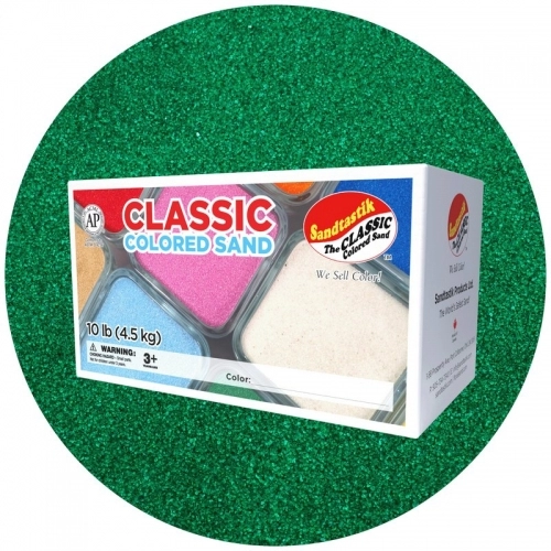 Classic Colored Sand - Emerald Green - 10 lb (4.5 kg) Box