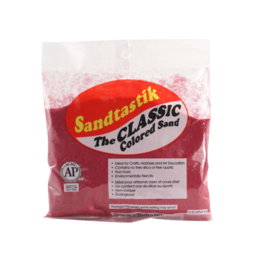 Classic Colored Sand - Burgundy - 1 lb (454 g) Bag