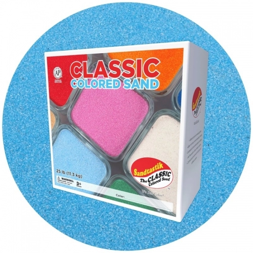 Classic Colored Sand - Light Blue - 25 lb (11.3 kg) Box *SHIPPING ...