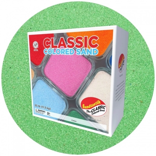 Classic Colored Sand - Light Green - 25 lb (11.3 kg) Box *SHIPPING ...