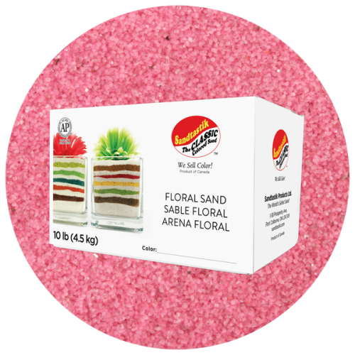 Floral Colored Sand - Pink - 10 lb (4.5 kg) Box