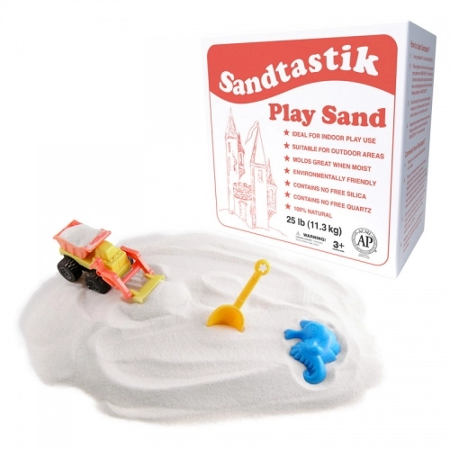 25 lb (11 kg) Play Sand in Sparkling White
