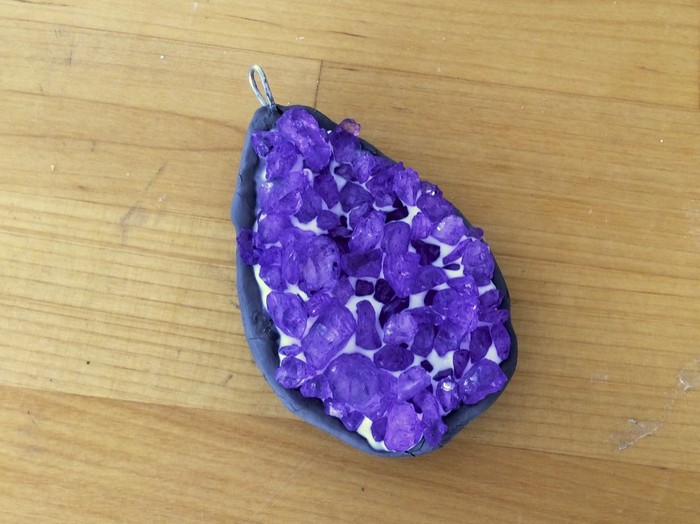 Faux Amethyst Pendant