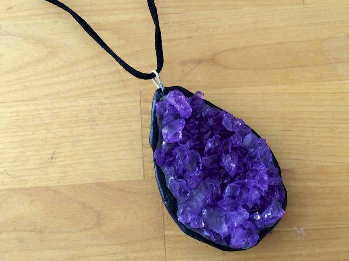 Faux Amethyst Pendant