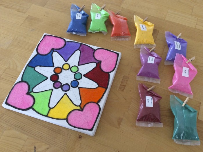 Mandala Sand Art